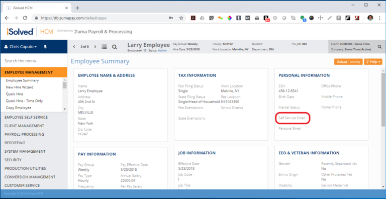 iSolved Employer - Employee Self Service Account Activation - Zuma ...