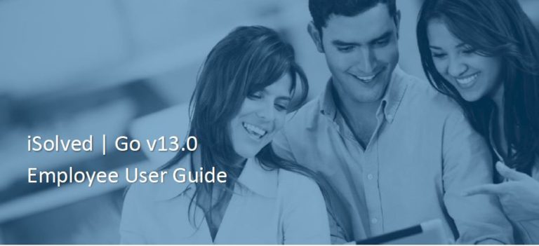 iSolved | Go v13.0 Mobile App Employee User Guide - Zuma Payroll ...